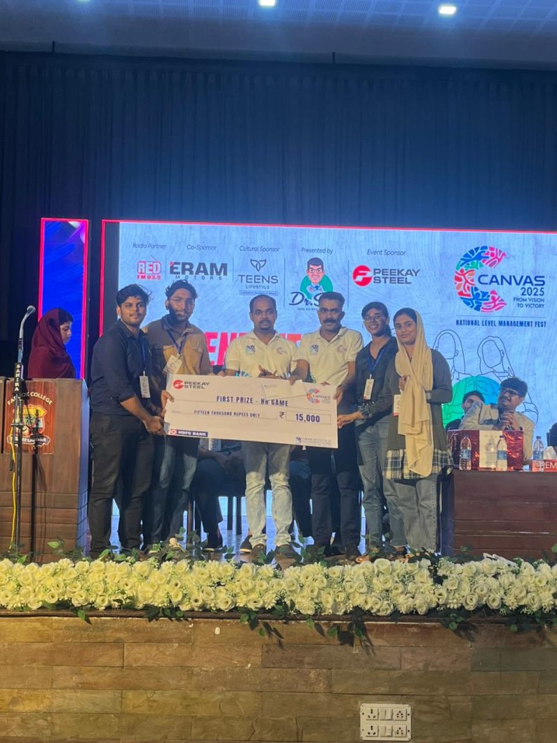 🏆 Triumph at ‘Canvas’: Commerce & Management Students Bag First Prize ...